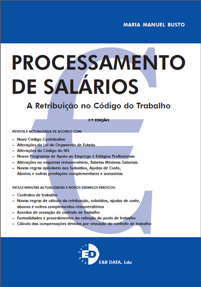 Processamento de Salários 7ª Edição - Maria Manuel Busto, BUSTO, MARIA ...
