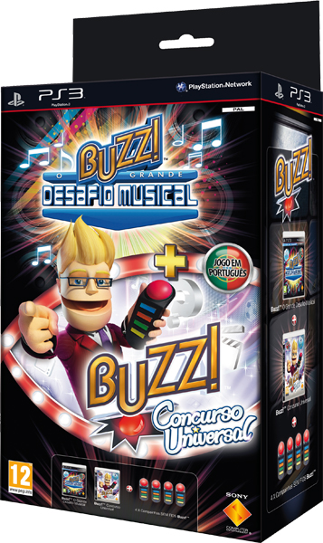 Buzz! O Grande Desafio Musical + Buzz! Concurso Universal + Campaínhas ...