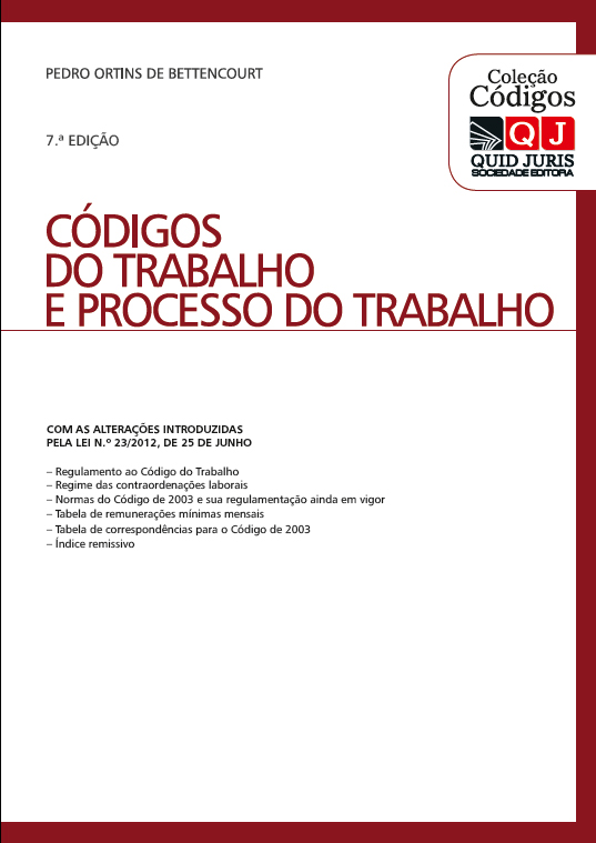 Códigos do Trabalho e Processo do Trabalho 7ª Edição - Brochado - Pedro ...