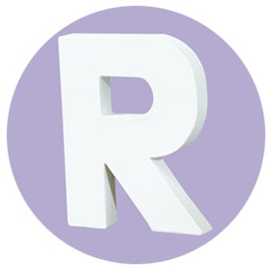 Letra R de Papel para Decorar - Papelaria - LETRAS - Compra Livros na ...