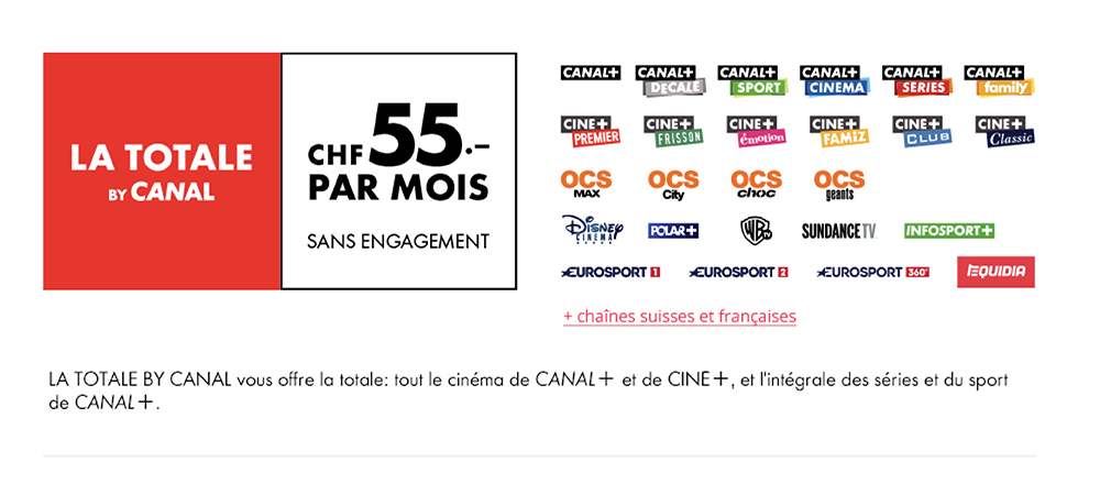 Offre Canal + | Fnac.ch | fnac Suisse