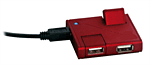 MCL Hub 4 Ports USB 2.0 Rouge - Hub USB - Achat & prix | fnac