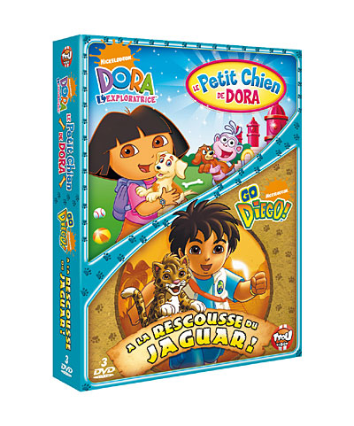 Dora : Le Petit chien de Dora - Diego à la rescousse du jaguar - Bipack ...