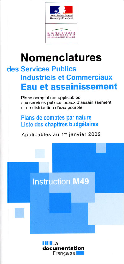 Eau et assainissement - Nomenclatures des services publics industriels Nomenclatures des ...