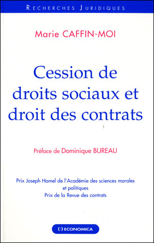 Cession de droit sociaux et droit des contrats - broché - Marie Caffin ...