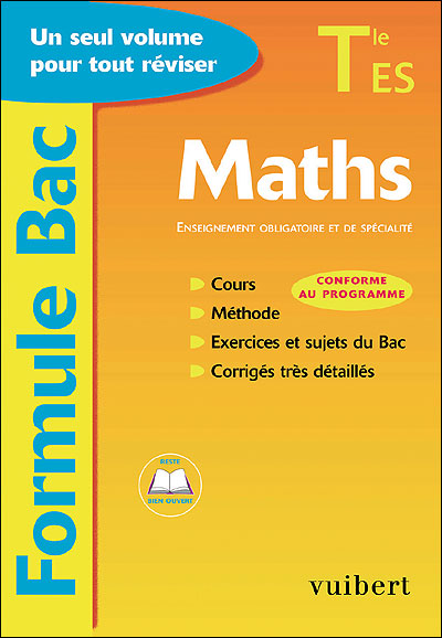Vuibert Formule Bac Mathématiques ES Edition 2004 - broché ...