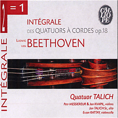 Les 6 Quatuors, opus 18 - Ludwig Van Beethoven - Quatuor Talich - CD ...