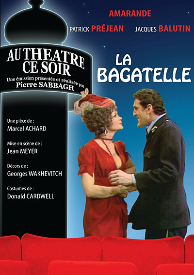 Au théâtre ce soir La Bagatelle - DVD Zone 2 - Pierre Sabbagh ...