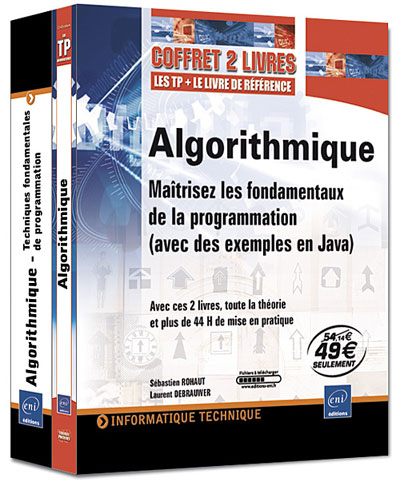 Algorithmique Coffret 2 volumes - Laurent Debrauwer, Sébastien Rohaut - Achat Livre | fnac