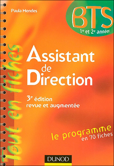 Assistant de direction - broché - Paula Mendes - Achat Livre | fnac