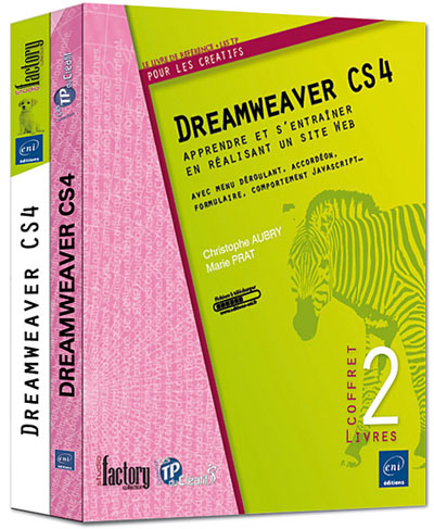 Dreamweaver CS4 Coffret de 2 livres : apprendre et s'entraîner en réalisant un site Web ...