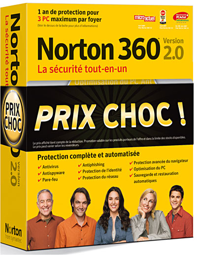 Norton 360 2.0 Version 3 postes - Jeu vidéo - Achat & prix | fnac