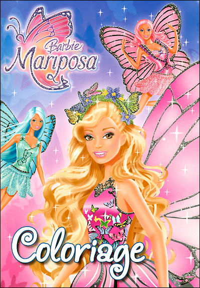 barbie mariposa coloring book
