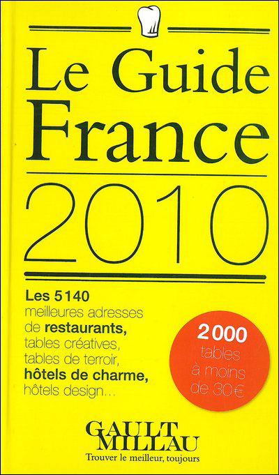 Guide gault millau france 2010 Edition 2010 - relié - Collectif - Achat ...