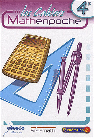 Cahier Mathenpoche 4ème Cahier d'exercices - broché - Sesamath - Achat ...