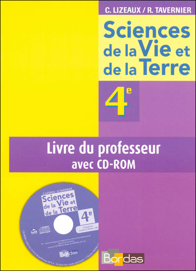 Svt 4e - guide professeur + cd-rom 2007 - broché - Vincent Audebert ...