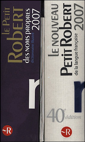 Le Petit Robert de la langue française et Le Petit Robert des noms ...