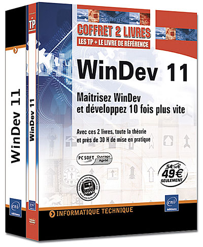 Windev 11 Maîtrisez Windev et développez 10 fois plus vite- Agréé par PC Soft - Coffret ...