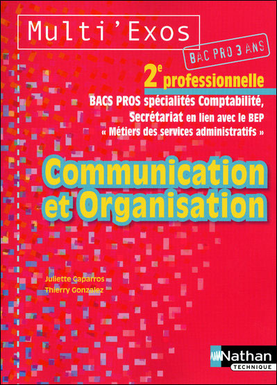 Communication et Organisation - 2e Bac Pro 3 ans Pochette de l'élève ...