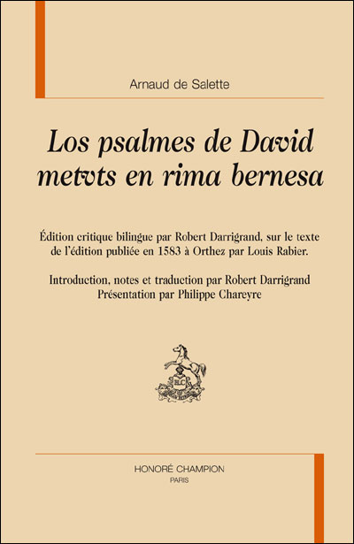 Los psalmes de David metvts en rima bernesa Edition bilingue - relié ...
