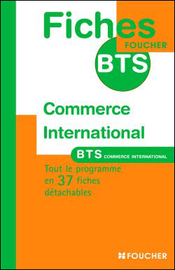 Fiches BTS Commerce international - broché - Marc André, Jaouad Filali ...