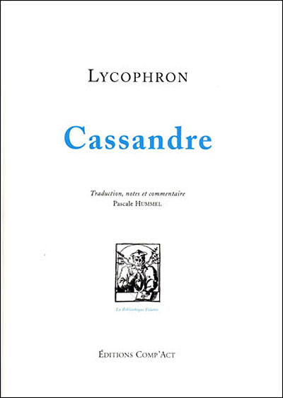 Cassandre - broché - Lycophron - Achat Livre | fnac
