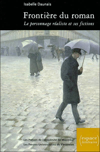 Frontière du roman le roman realiste et ses personnages - broché ...