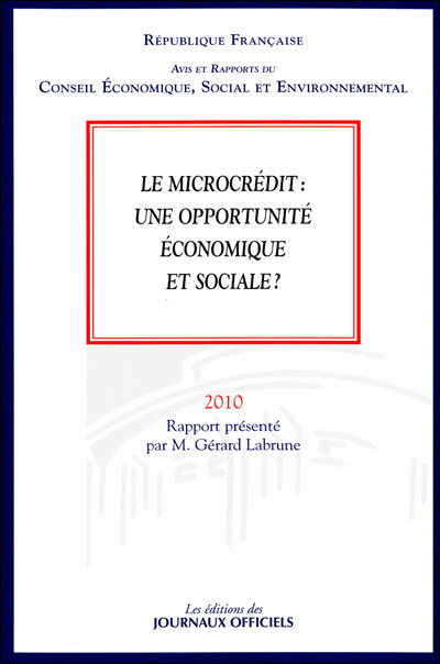 Le microcrédit Une opportunité économique et sociale - broché ...