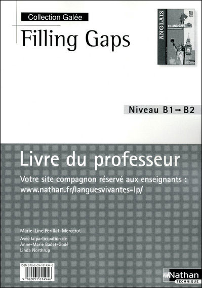 Filling gaps - Anglais - Bac Pro 3 ans Livre du Professeur Galée Livre ...