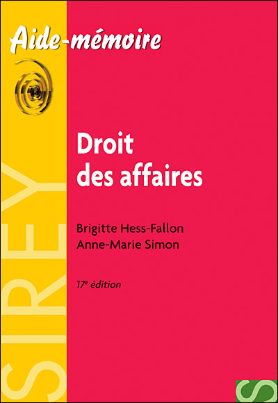 Droit des affaires - broché - Brigitte Hess-Fallon - Achat Livre | fnac