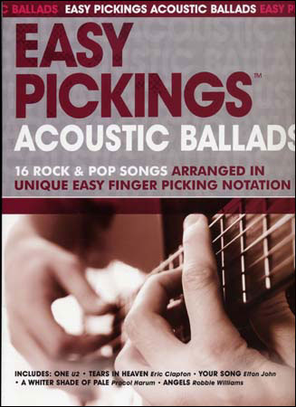 Acoustic ballads : 16 rock and pop songs easy picking - broché ...