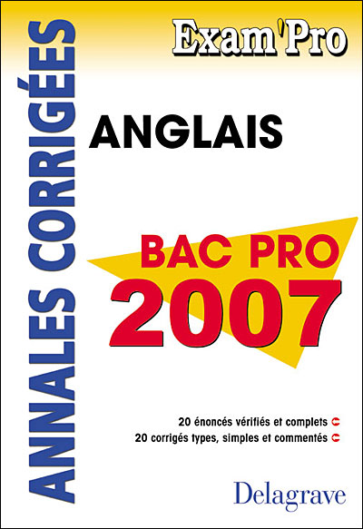 Exam'pro Anglais Bac Pro Edition 2007 - broché - Collectif - Achat ...