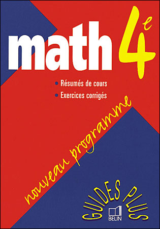 Math 4eme nouveau prog nouveau programme - Boursin - Achat Livre | fnac