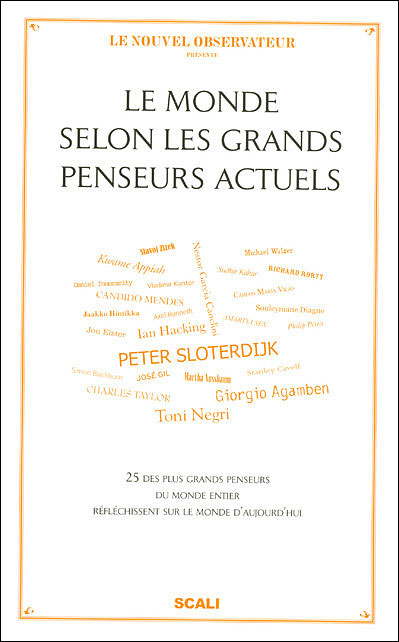 Le monde selon les grands penseurs actuels - broché - Collectif - Achat ...