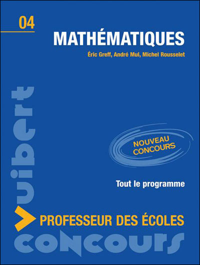Mathématiques au concours de professeur des écoles 4ème édition ...