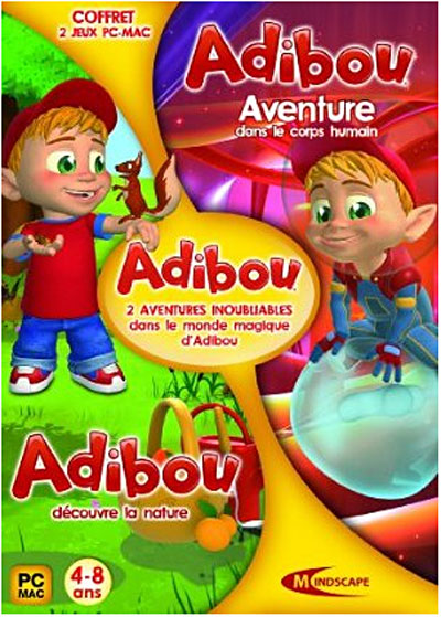 Coffret 2 jeux : Adibou découvre la nature + Aventure dans le corps humain - Jeux vidéo - Achat ...