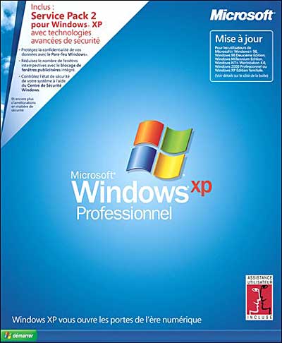 Windows XP SP2 - Edition Professionnelle - mise à jour - Version ...