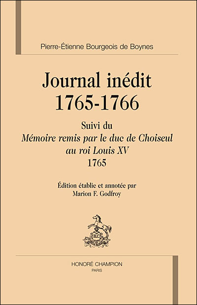 Journal inédit 1765-1766 - relié - Pierre-Etienne Bourgeois De Boynes ... Journal inédit 1765-1766 - relié - Pierre-Etienne Bourgeois De Boynes ...