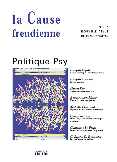 La Cause Freudienne 57 Politique Psy Tome 57 Broché Collectif