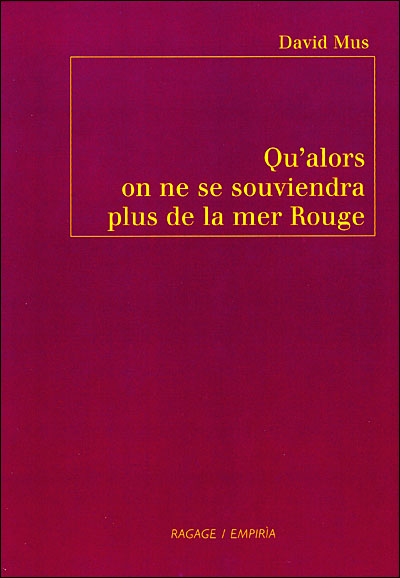 Qu'alors on ne se souviendra plus de la mer Rouge Edition bilingue ...