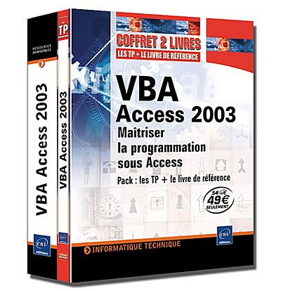 VBA Access 2003 Maîtriser la programmation sous Access Coffret 2 volumes - broché - Collectif ...