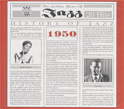 History of jazz - 1950 - Compilation jazz - CD album - Achat & prix | fnac