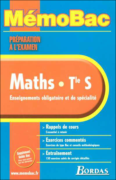 MémoBac Term préparation à l'examen - Memo prepa exam maths term s ...