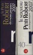 Le Petit Robert de la langue française et Le Petit Robert des noms ...