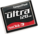SanDisk carte CompactFlash Ultra 128 Mo - Cartes CompactFlash - Achat ...