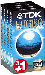 TDK VHS E-180 EHG - Cassette pour caméscope - Achat & prix | fnac