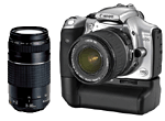 Canon EOS 300D + objectifs EF-S 18-55 mm + EF 75-300 mm + grip BG-ED1 ...