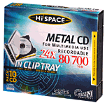 Hi-Space CD-R Silver 80 min x 10 Clip Tray - CD vierge - Achat & prix ...