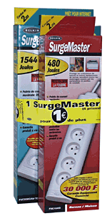 Belkin pack SurgeMaster 8 prises + SurgeMaster 4 prises - Prise ...