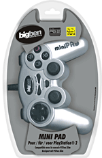 Bigben Mini Manette analogique vibrante silver pour PlayStation 2 ...